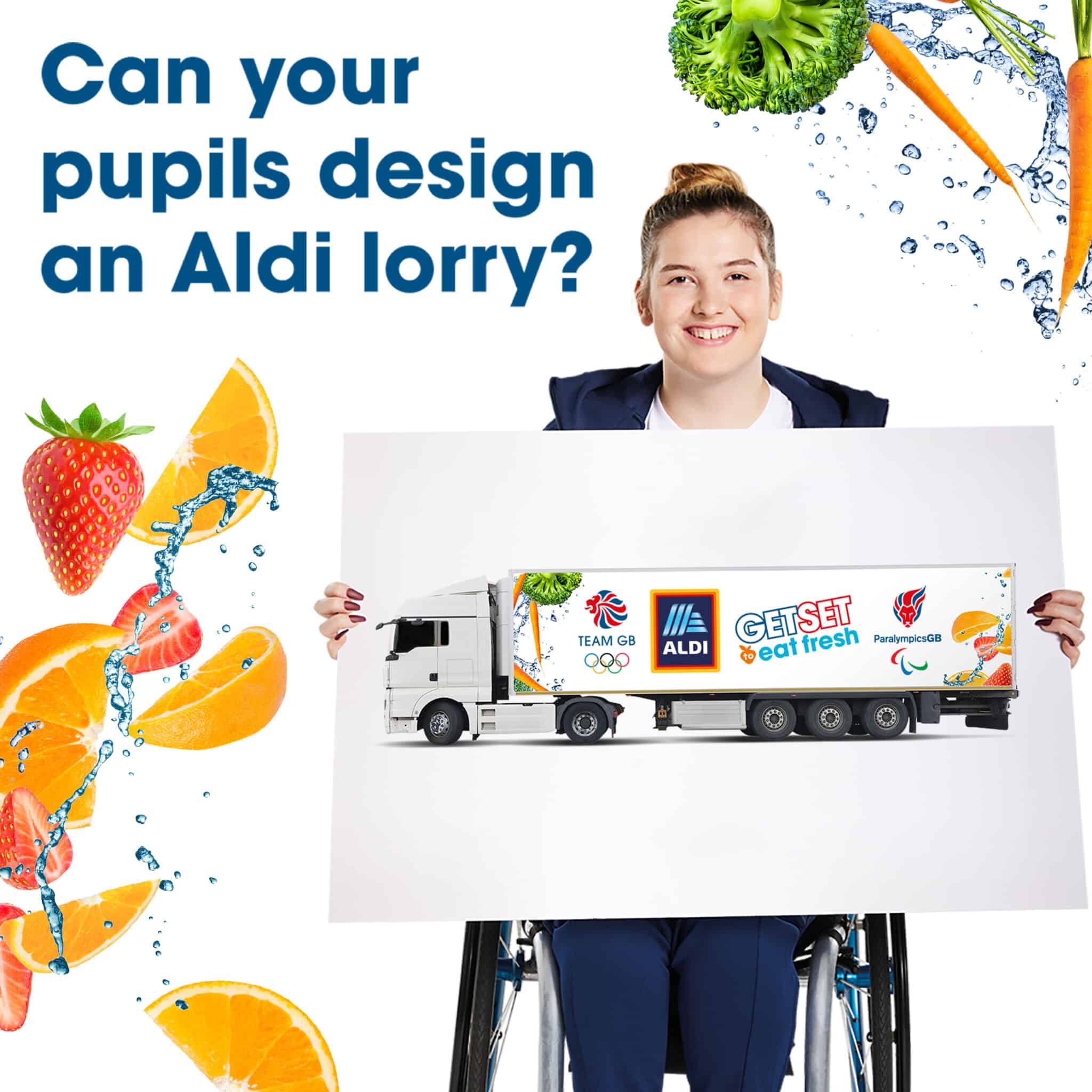 Design your own Aldi lorry to inspire healthy eating – and win up to £ ...