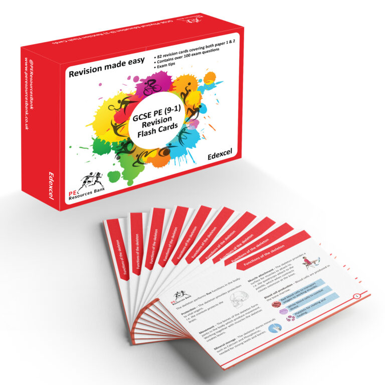 GCSE (9-1) PE Revision Flash Cards - Edexcel - PE Scholar