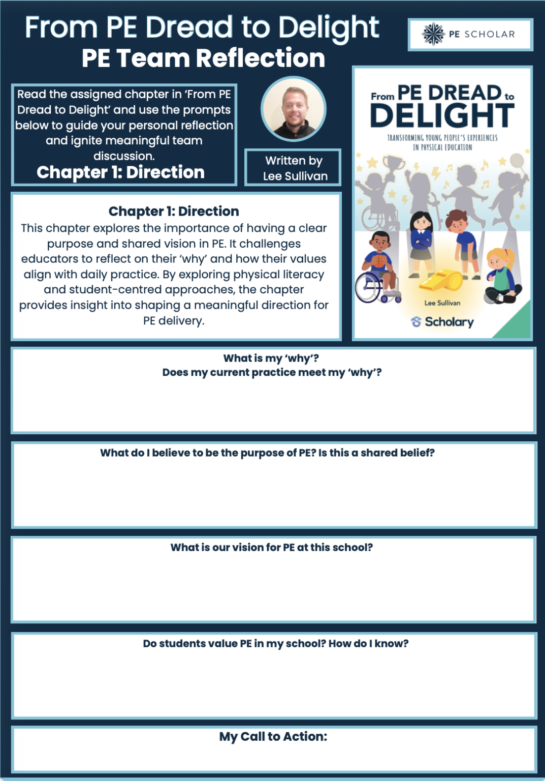 From PE Dread to Delight - Book Club Resources - PE Team CPD - PE Scholar